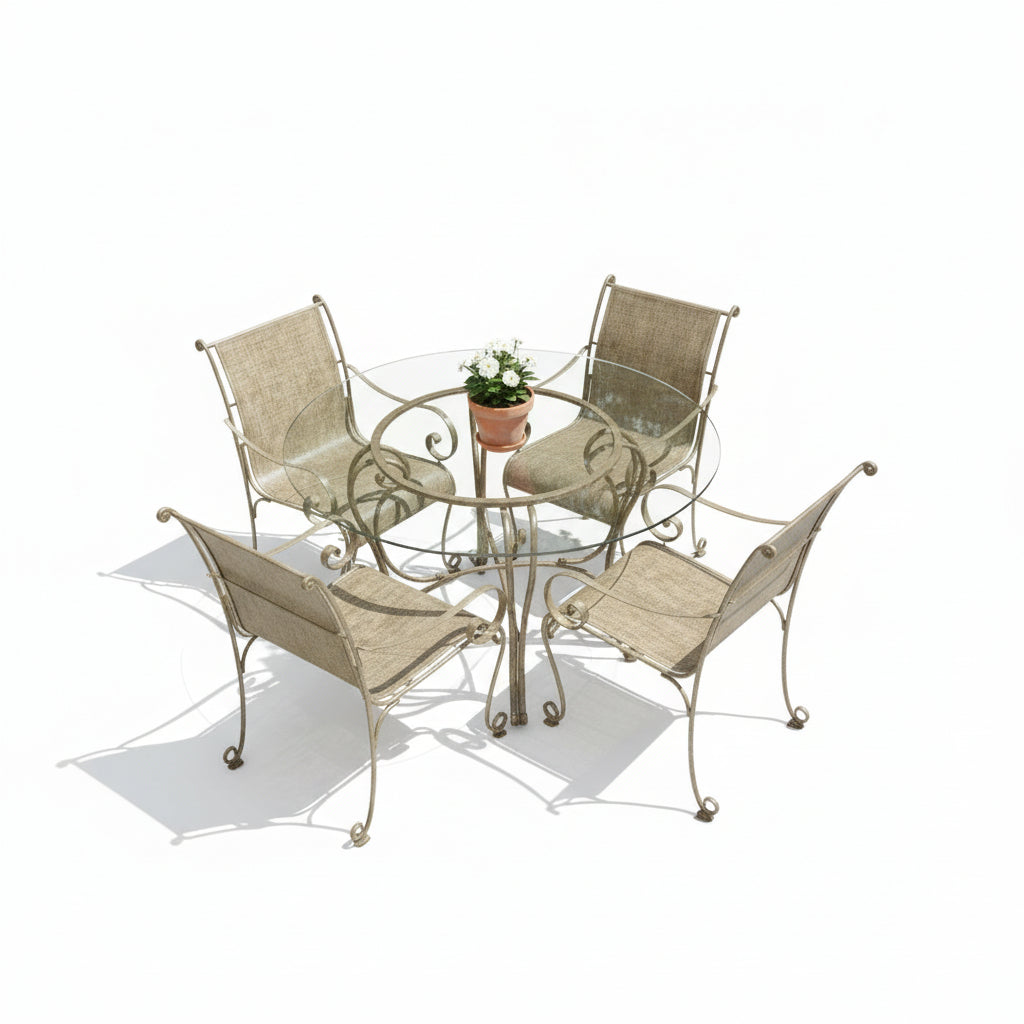 Vintage Wrought Iron Dining Set – ReStore-Bucks-County