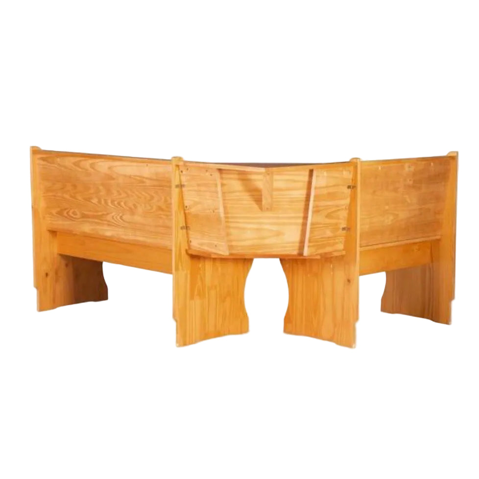 Kaylie Corner Nook Natural Dining Bench High Back with Storge – ReStore ...