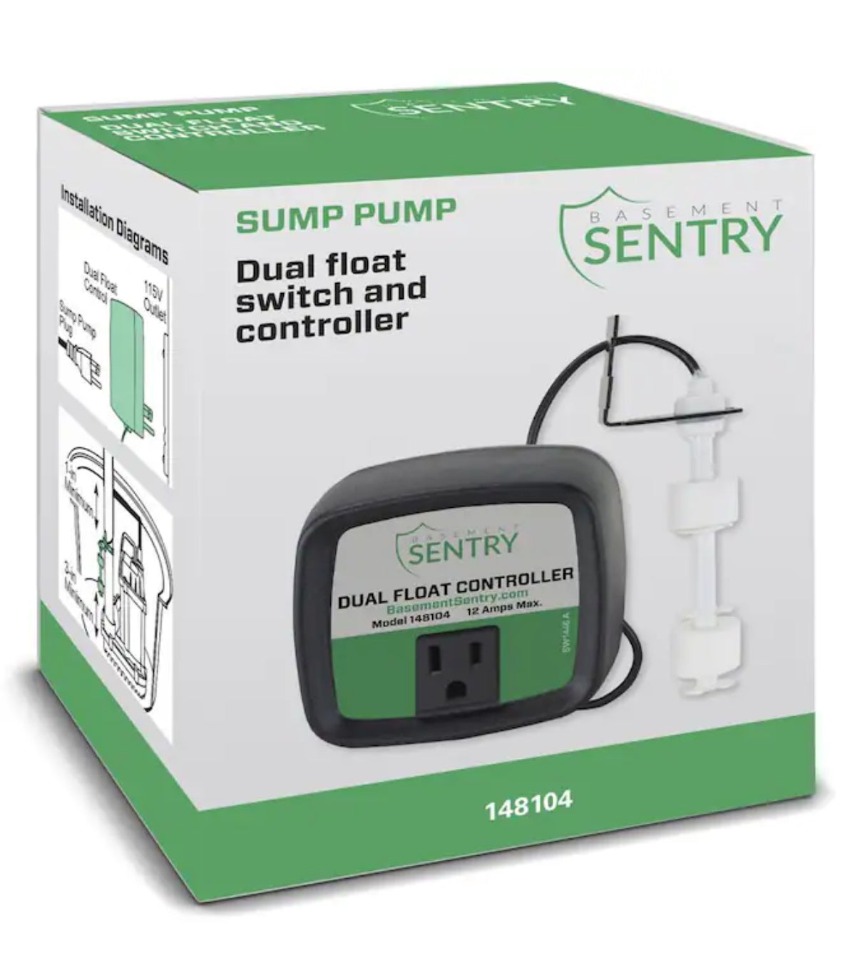 Basement Sentry - Sump Pump - Dual Float Switch and Controller ...